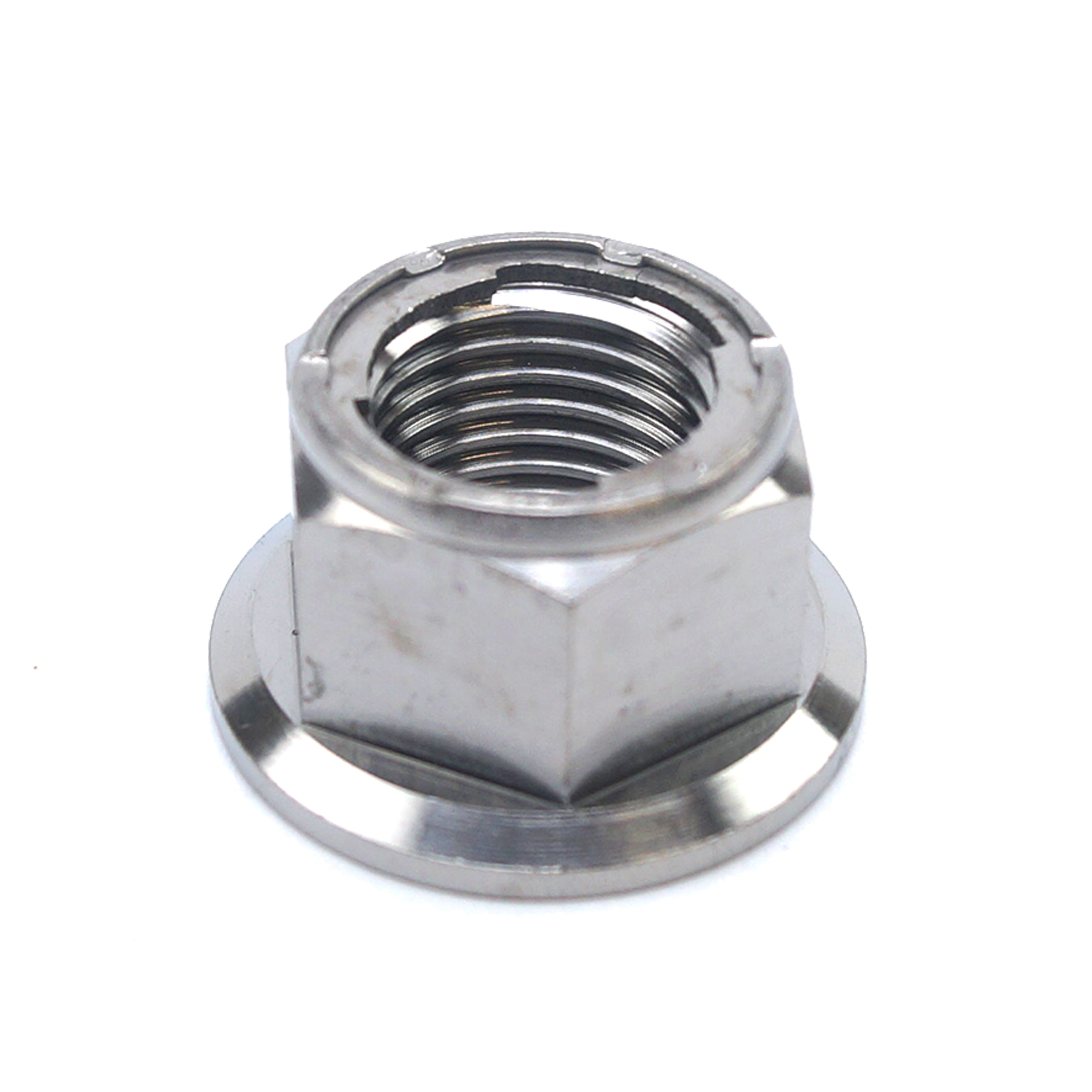 Titanium Flange Lock Nut - M14X1.50Mm (19Mm Hex)