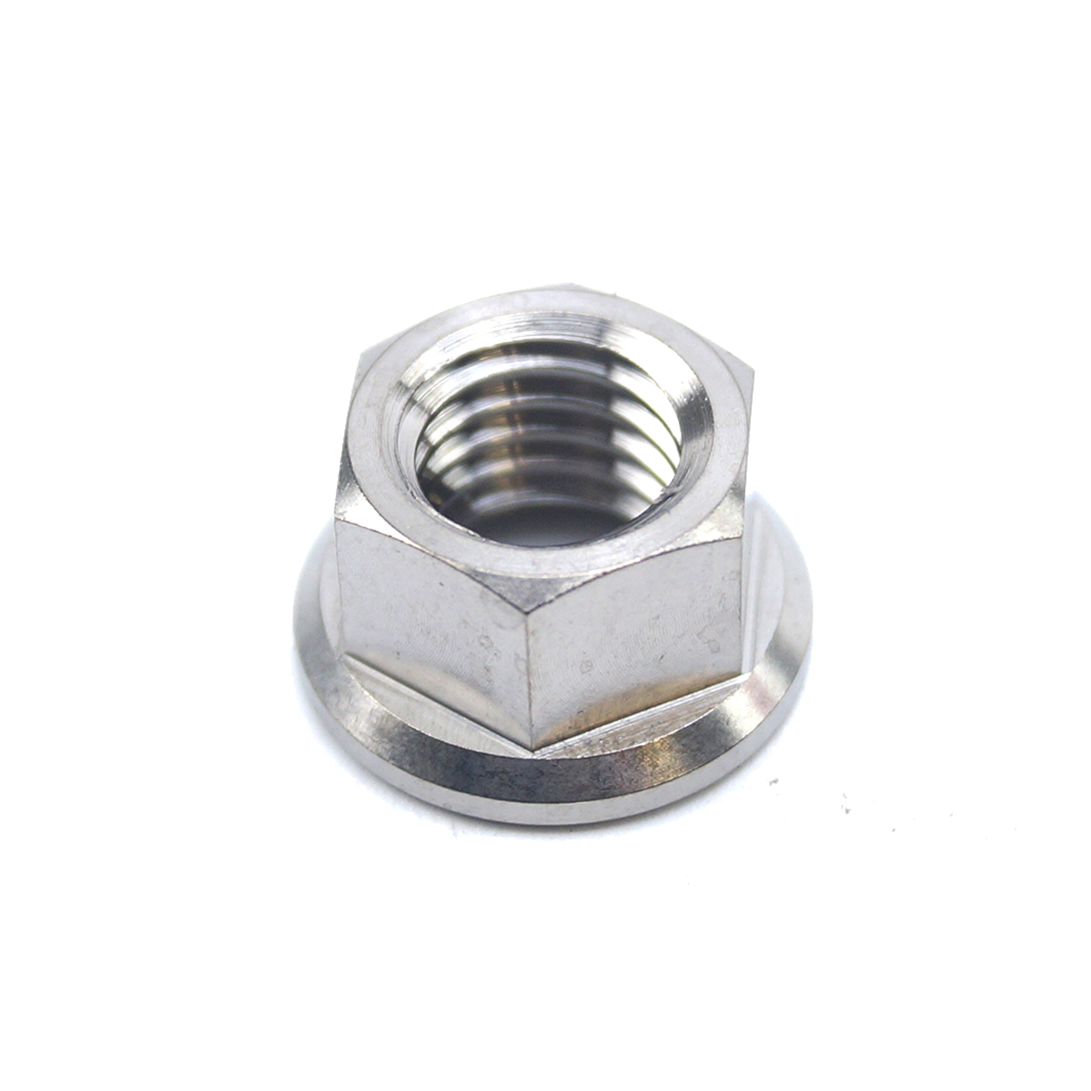 Titanium Flange Nut - M10X1.50Mm (13Mm Hex)