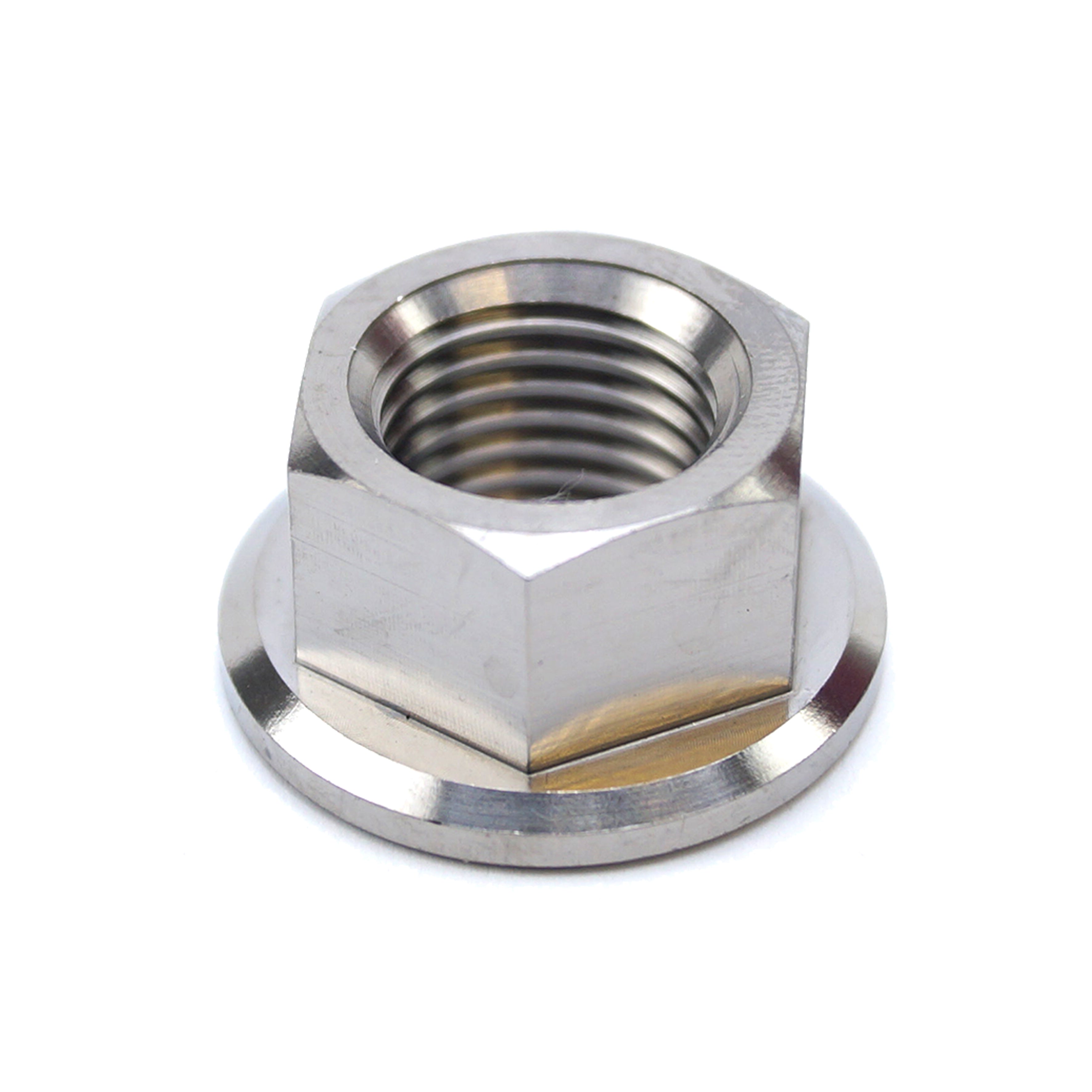 Titanium Flange Nut - M14X1.50Mm (19Mm Hex)