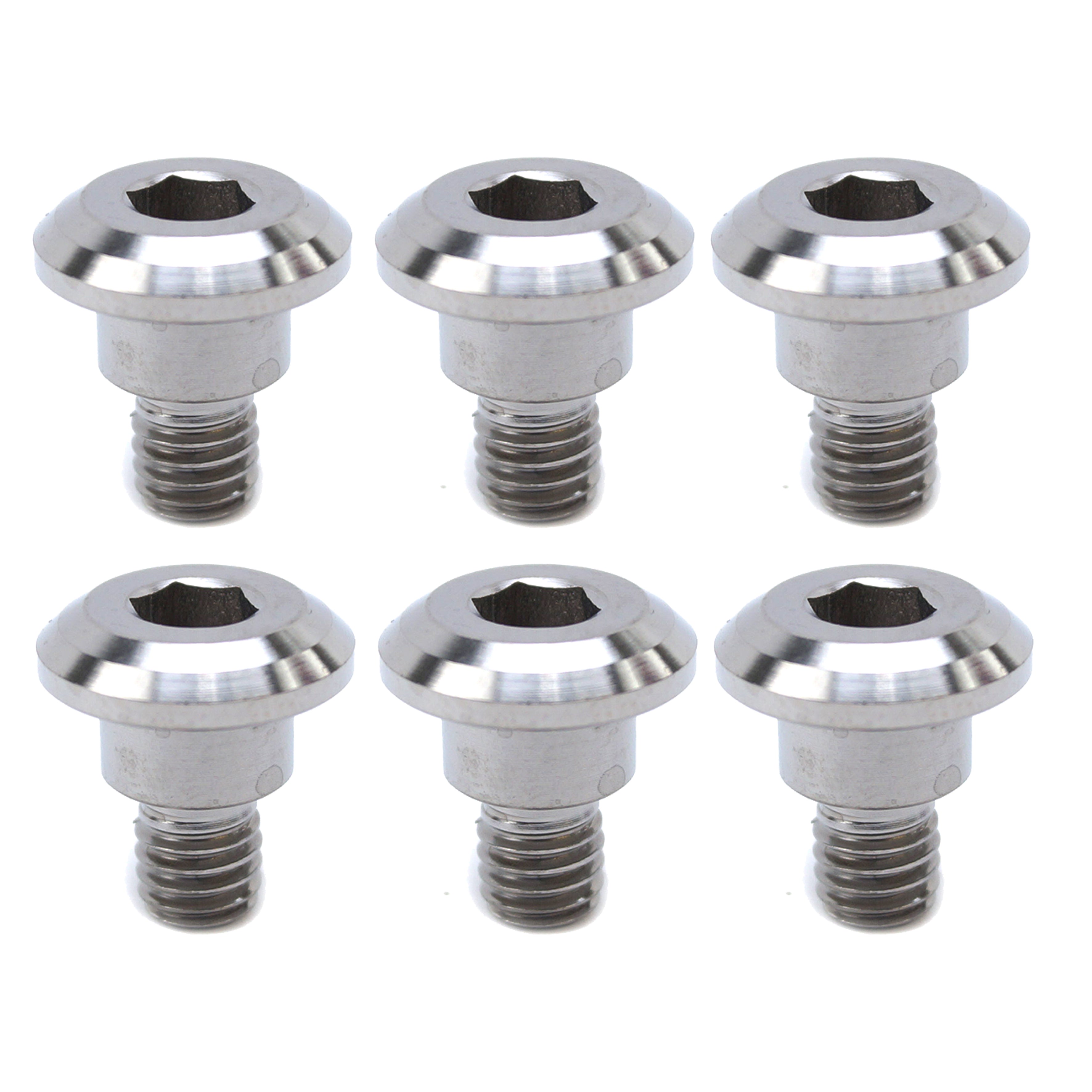 Titanium Fork Cover Bolt Set - (Pack Of 6)