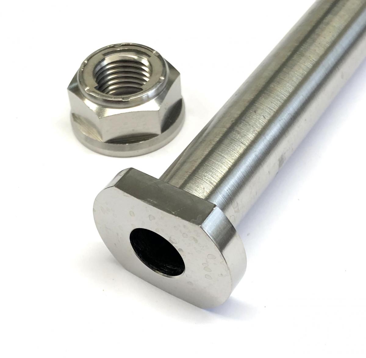 Titanium Swing Arm Pin & Nut - M14X1.50Mm