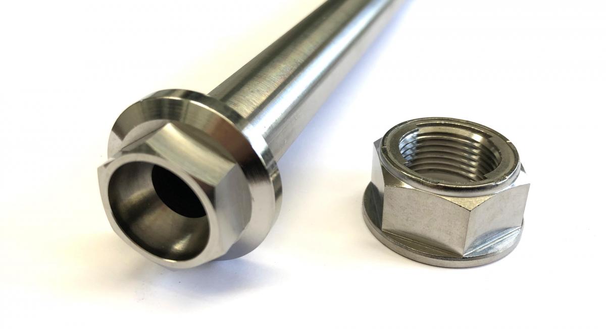 Titanium Rear Spindle & Nut